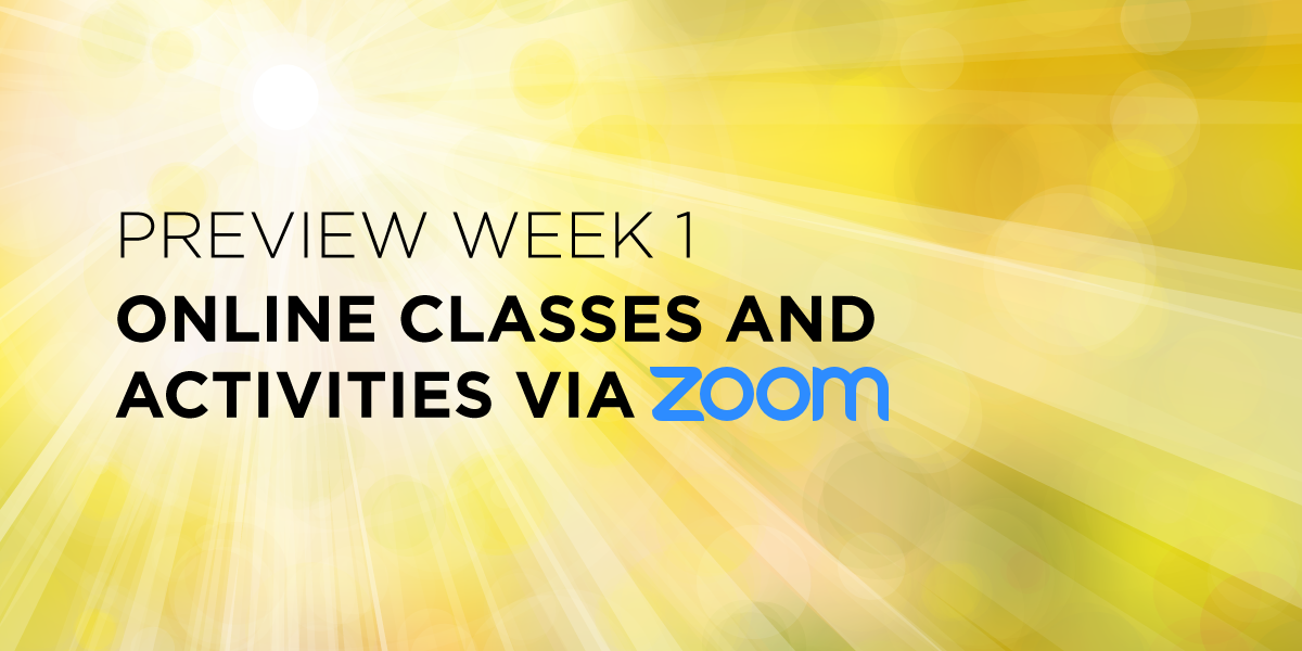 Preview Week 1: Online Classes and Activities on Zoom - Ashburton ...